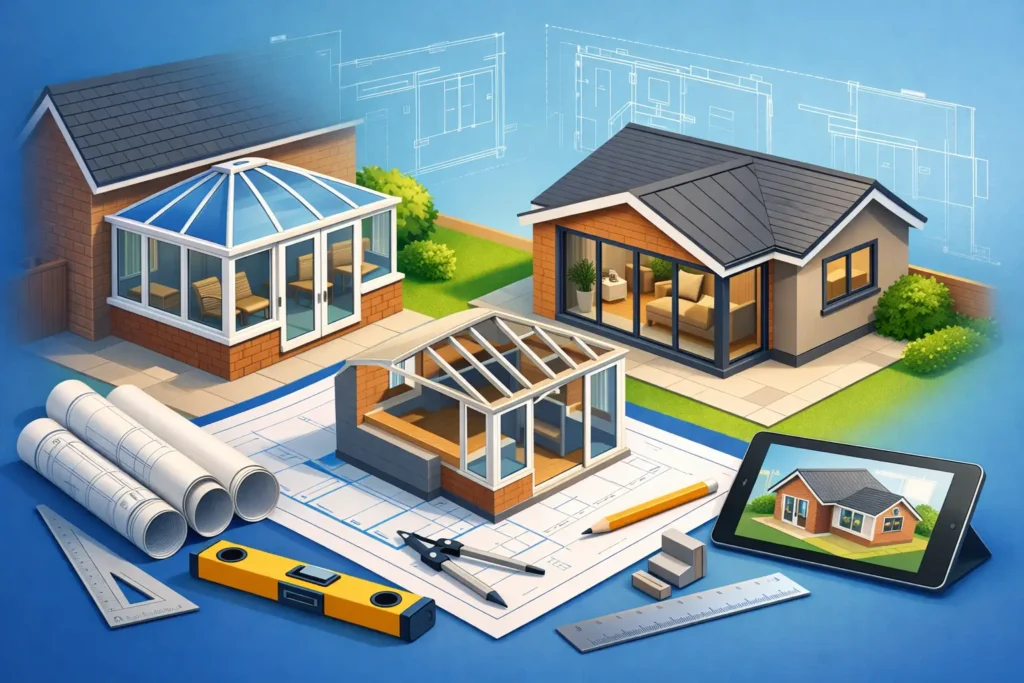 Conservatory Conversion Drawings Explained - JC Building Design